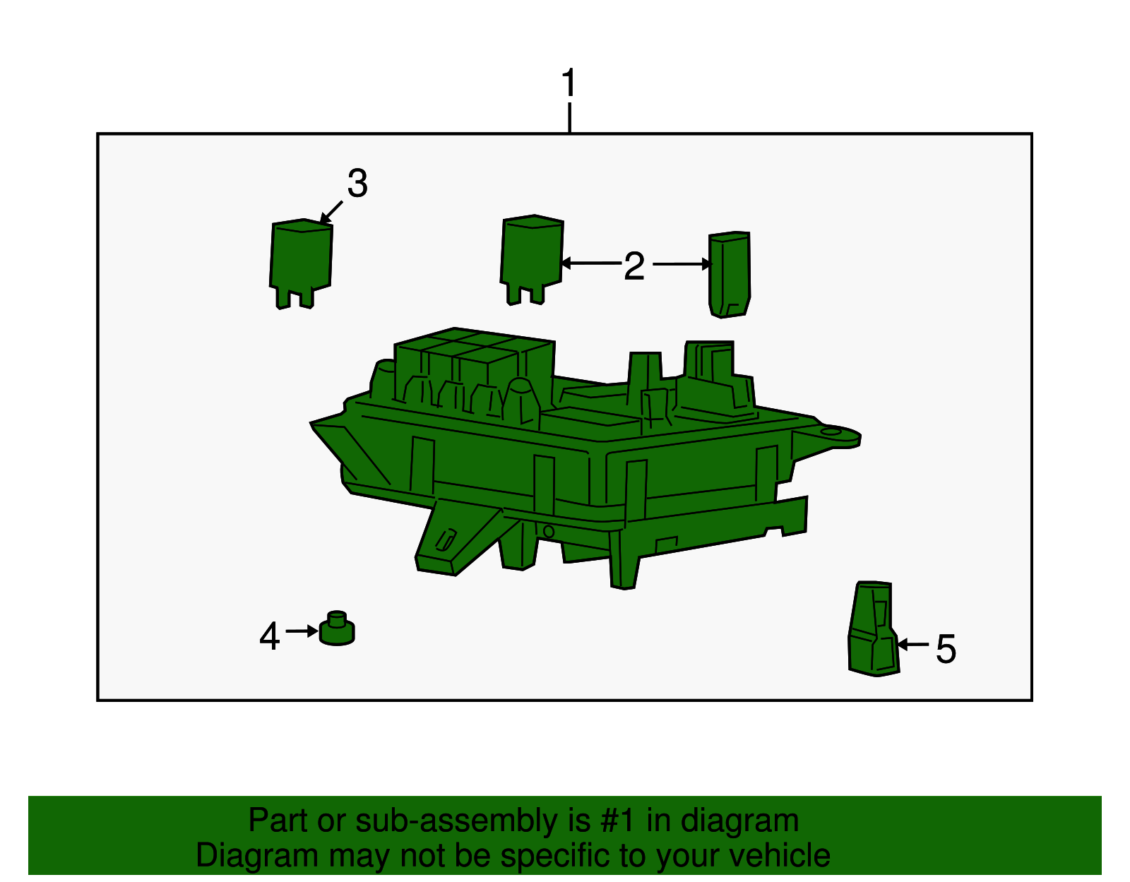 2013-2017 Buick Enclave Instrument Panel Wiring Harness Junction Block ...
