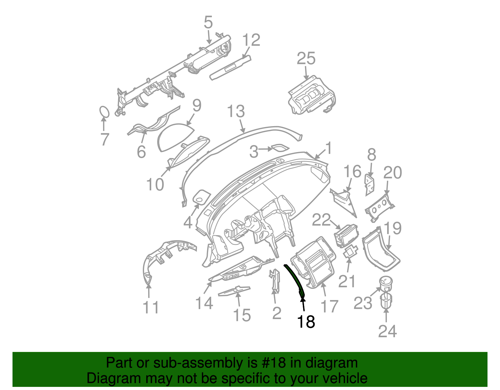 2007-2008 Nissan Maxima Radio Bezel Trim Plate 68272-ZK31A | Boro ...