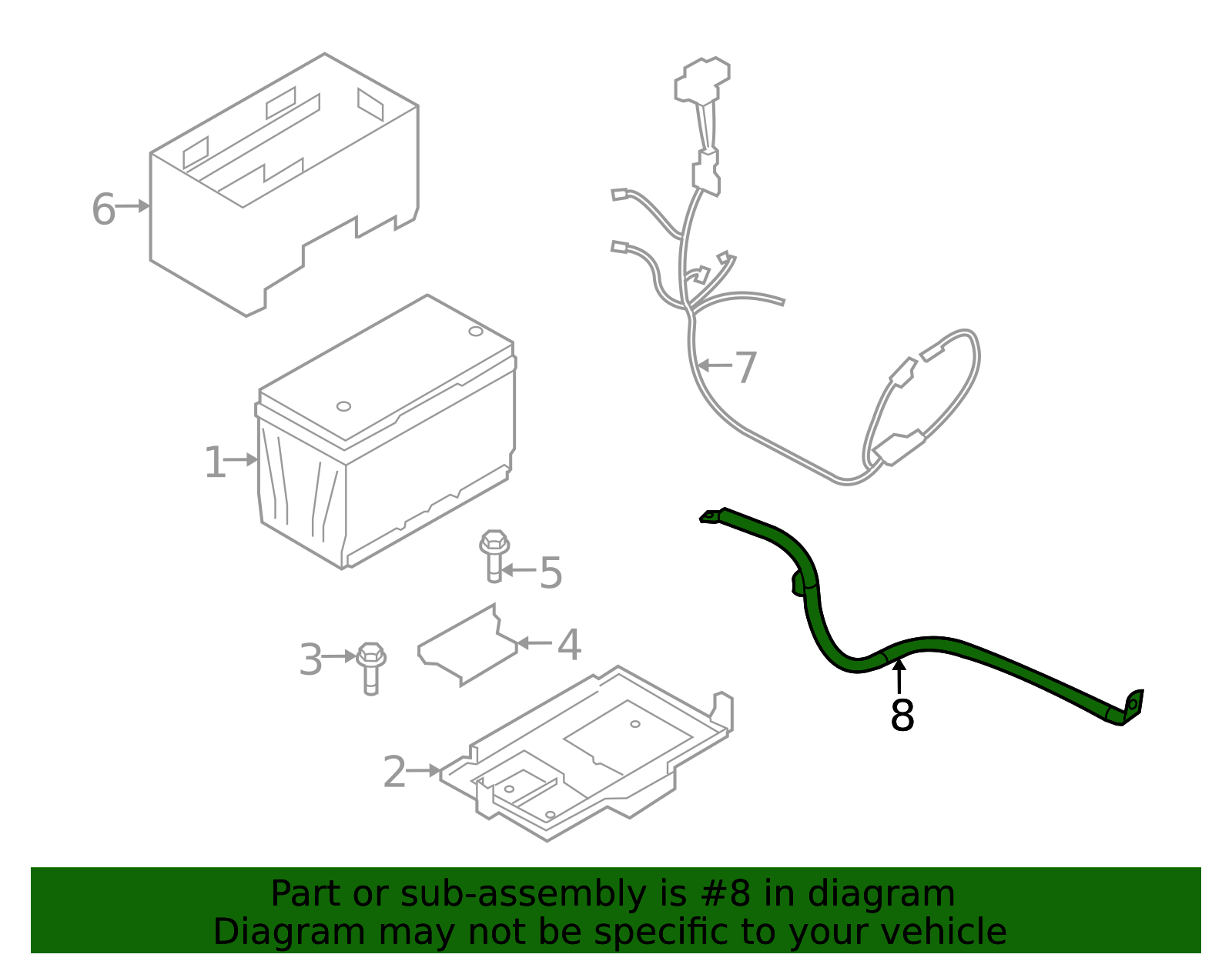 91850-2J010 - Negative Cable 2009 Kia Borrego | Kia.Parts Store