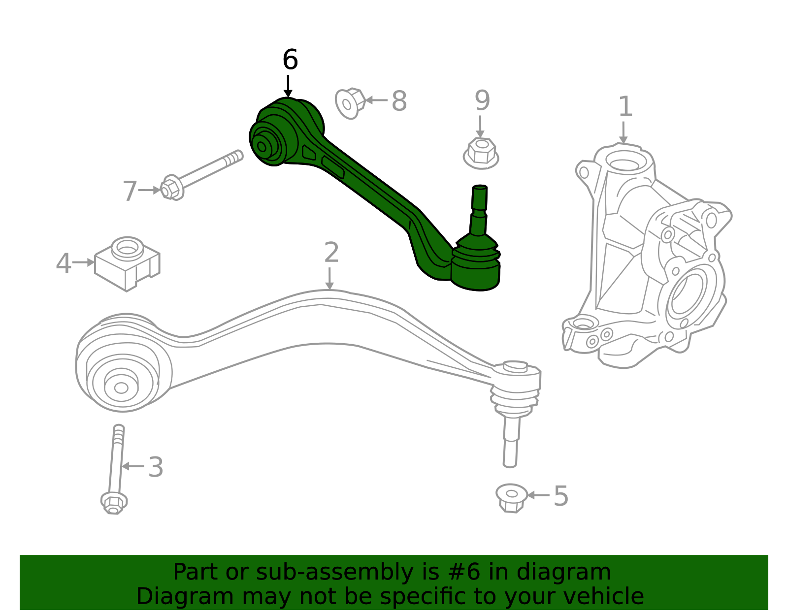 Genuine BMW 31-10-8-095-666 | Suspension Control Arm | FREE Shipping on ...