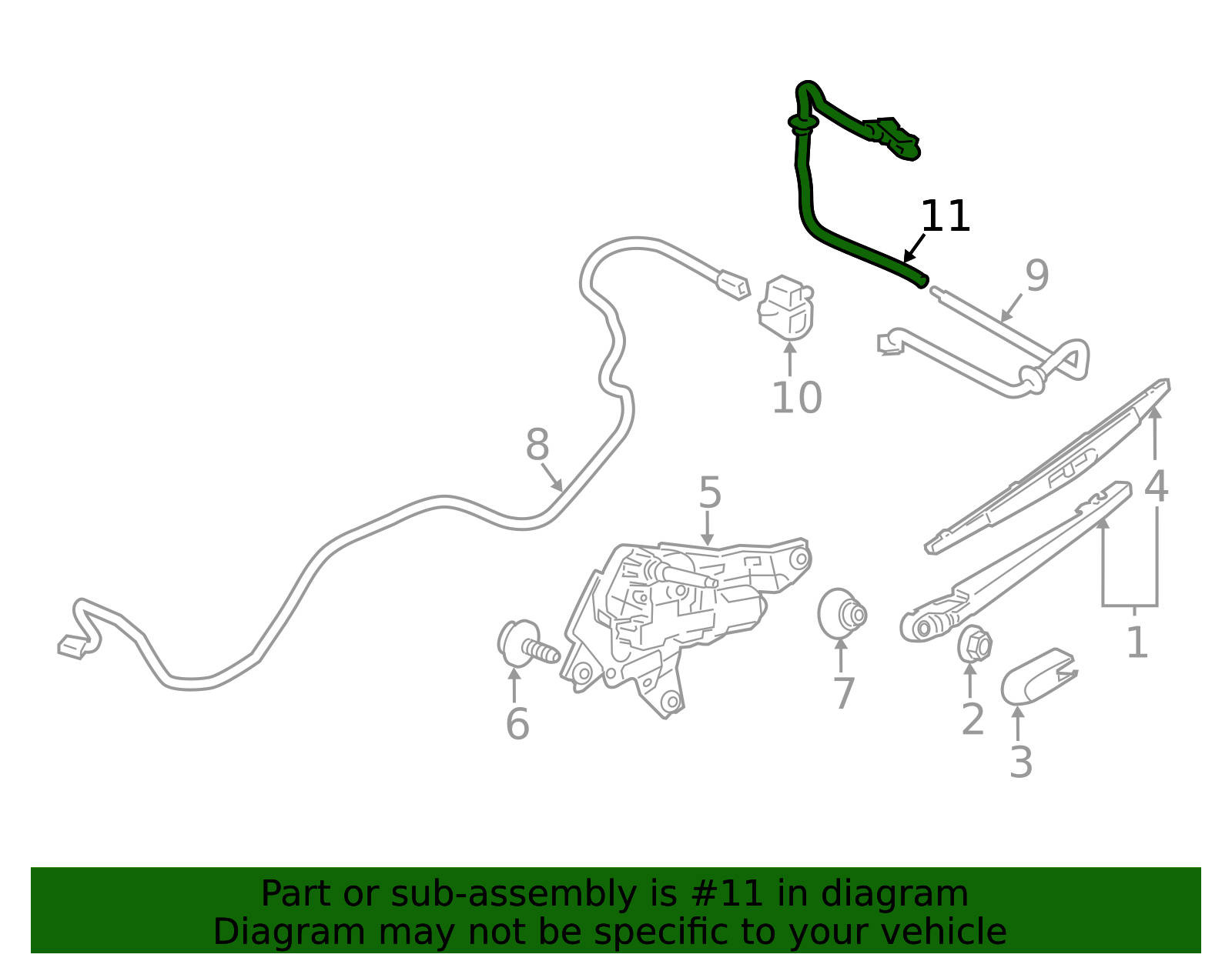 2017-2024 Nissan Armada Washer Nozzle 28972-1LA0A | OEM Parts Online