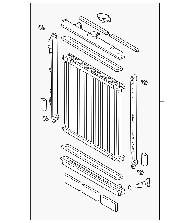 2007-2014 Toyota Tundra Radiator Assembly 16400-0P170 | Toyota Parts Center