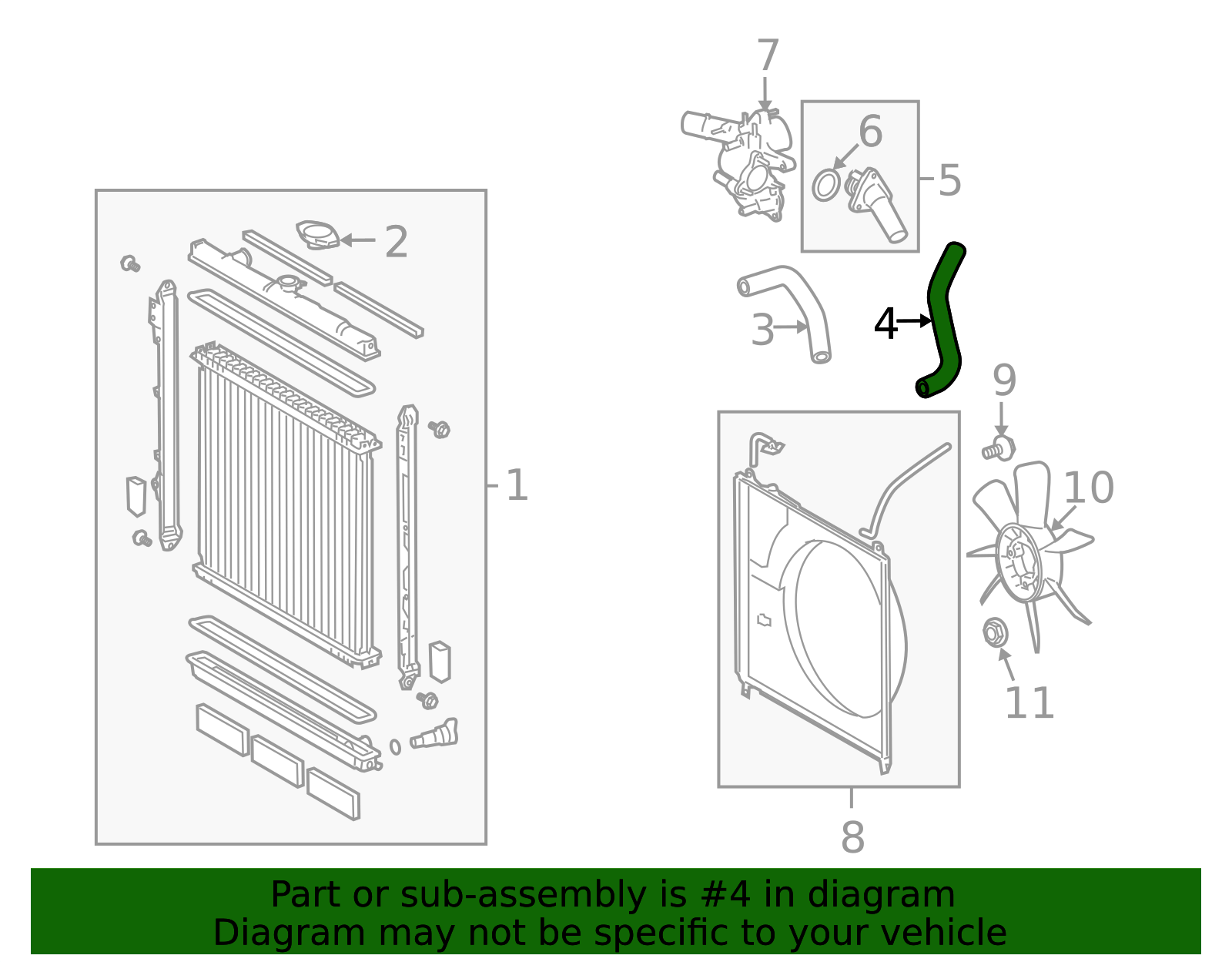 Radiator Hose 16572-0P170 - Dependable OEM Engine Cooling | AutoNation ...