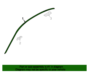 51-13-7-443-692 - 2017-2023 BMW - Roof Molding | Buy BMW Parts Now