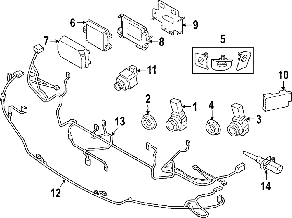 2022-2024 BMW i4 Distance Sensor Cover 66-31-9-500-174 | BMW OEM Parts