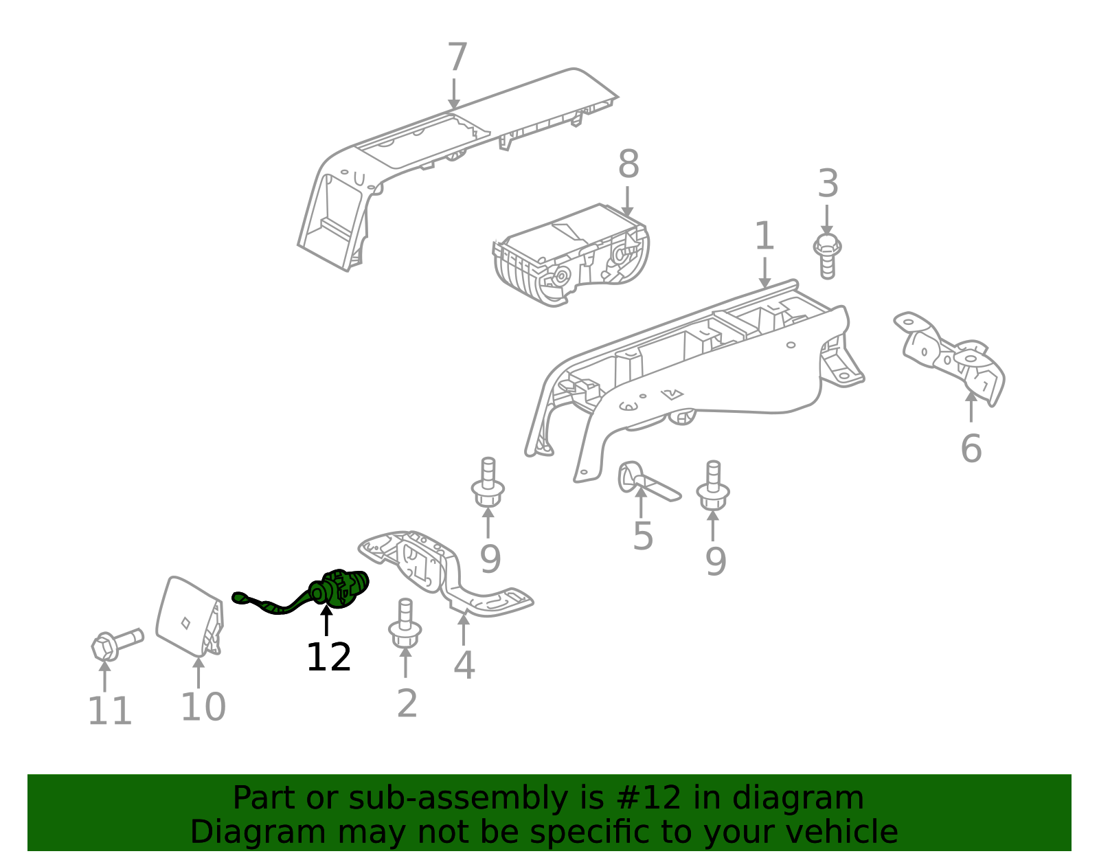 72695-53010 - High-Quality Center Console Latch for 2010-2015 Lexus ...
