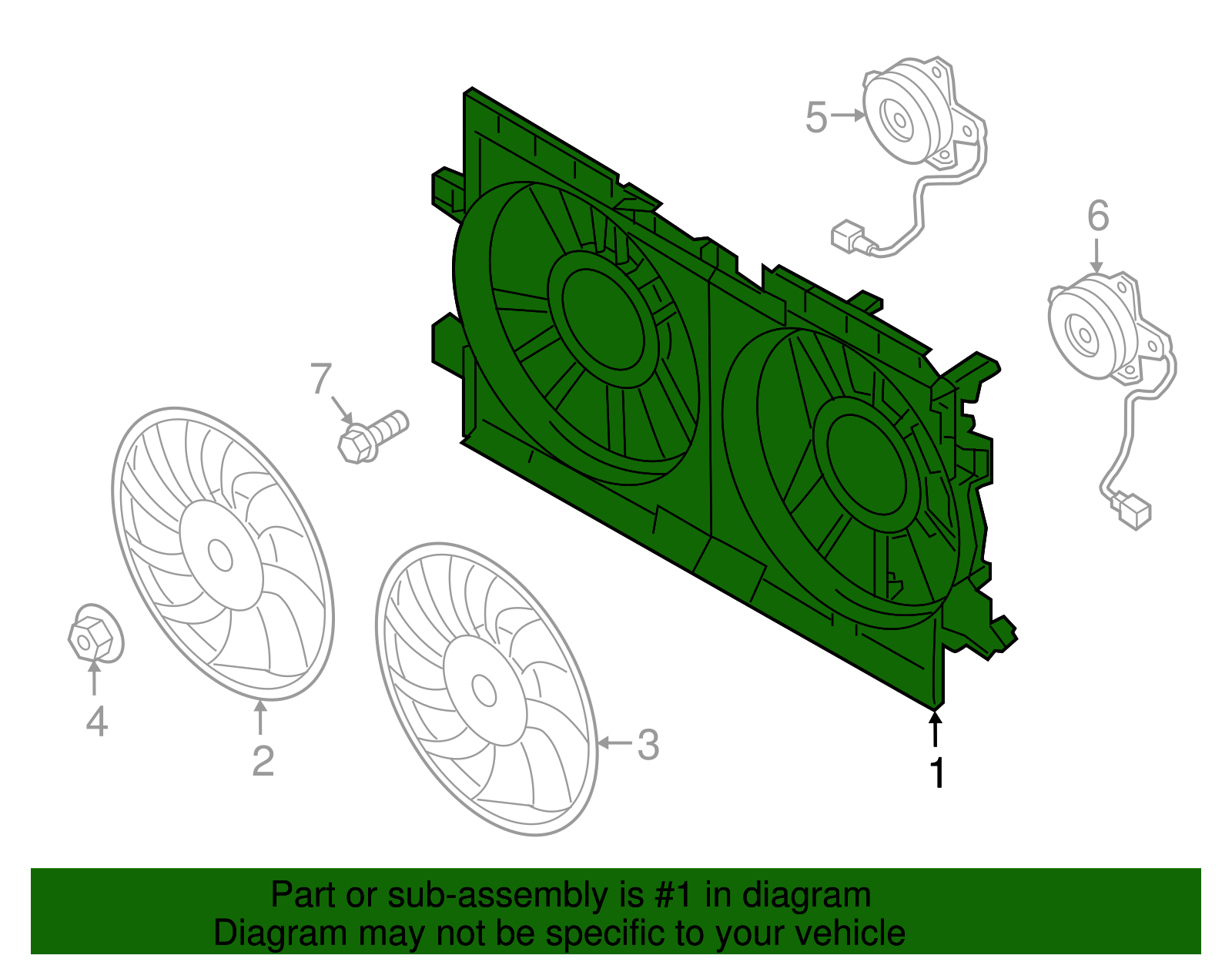 2017-2023 Subaru Impreza Fan Shroud 45122FL00A | Subaru Parts Guys