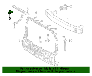 2022-2026 Toyota Bumper Cover Bracket 52527-0C010 | OEM Parts Online