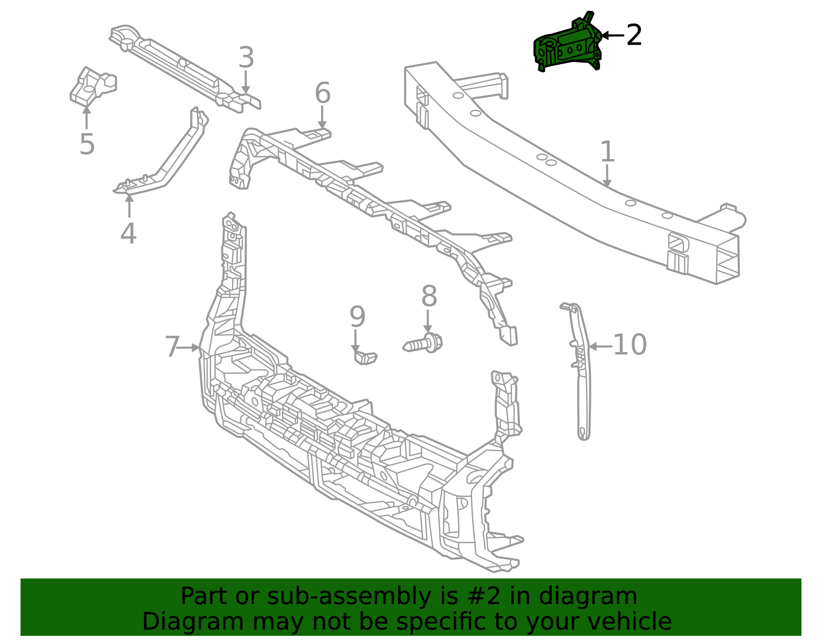 2022-2025 Toyota 2022-2024 Toyota - Arm Assembly 52011-0C010 | Sparks Parts