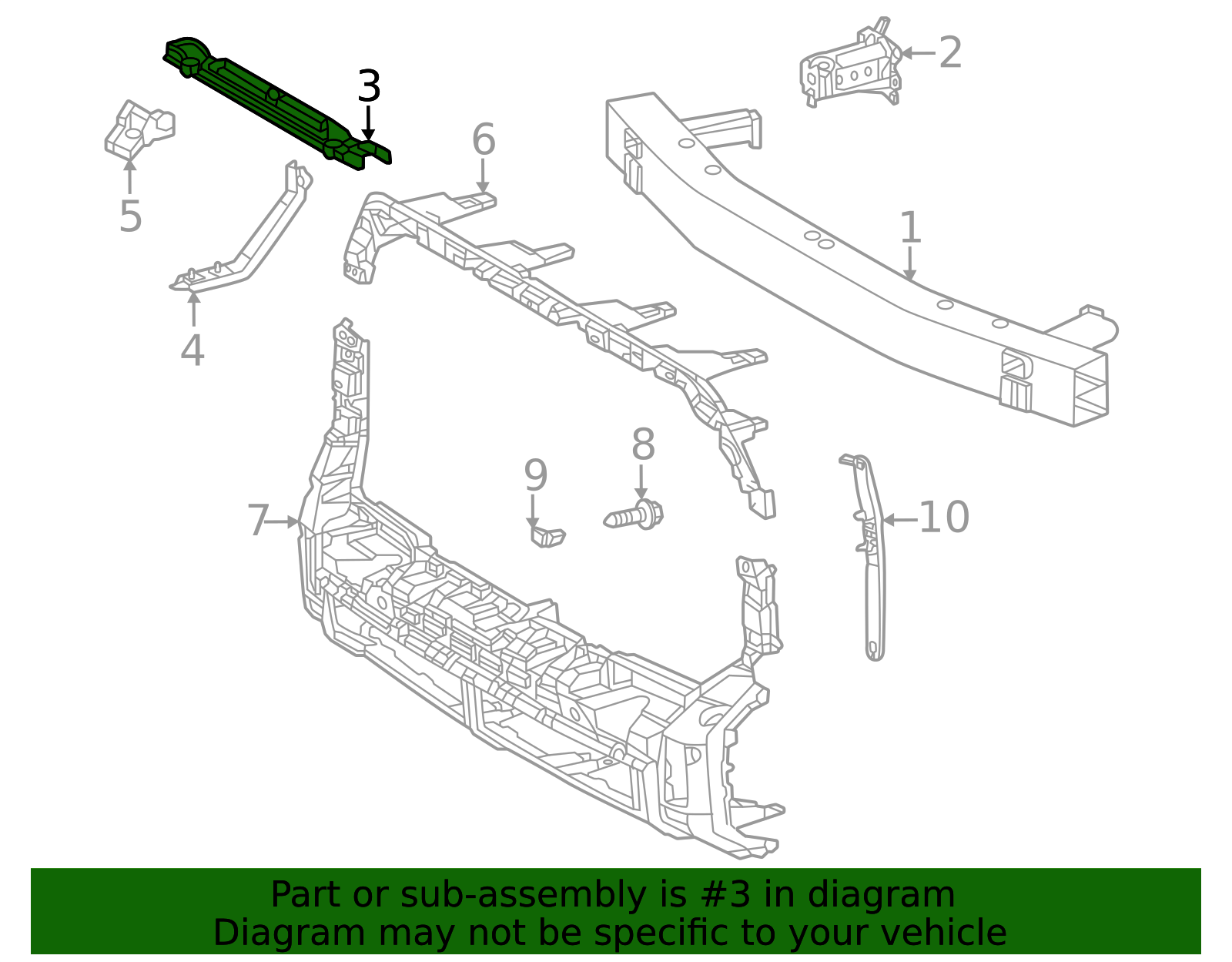 2022-2025 Toyota Center Bracket 52521-0C090 | Bam Wholesale Parts