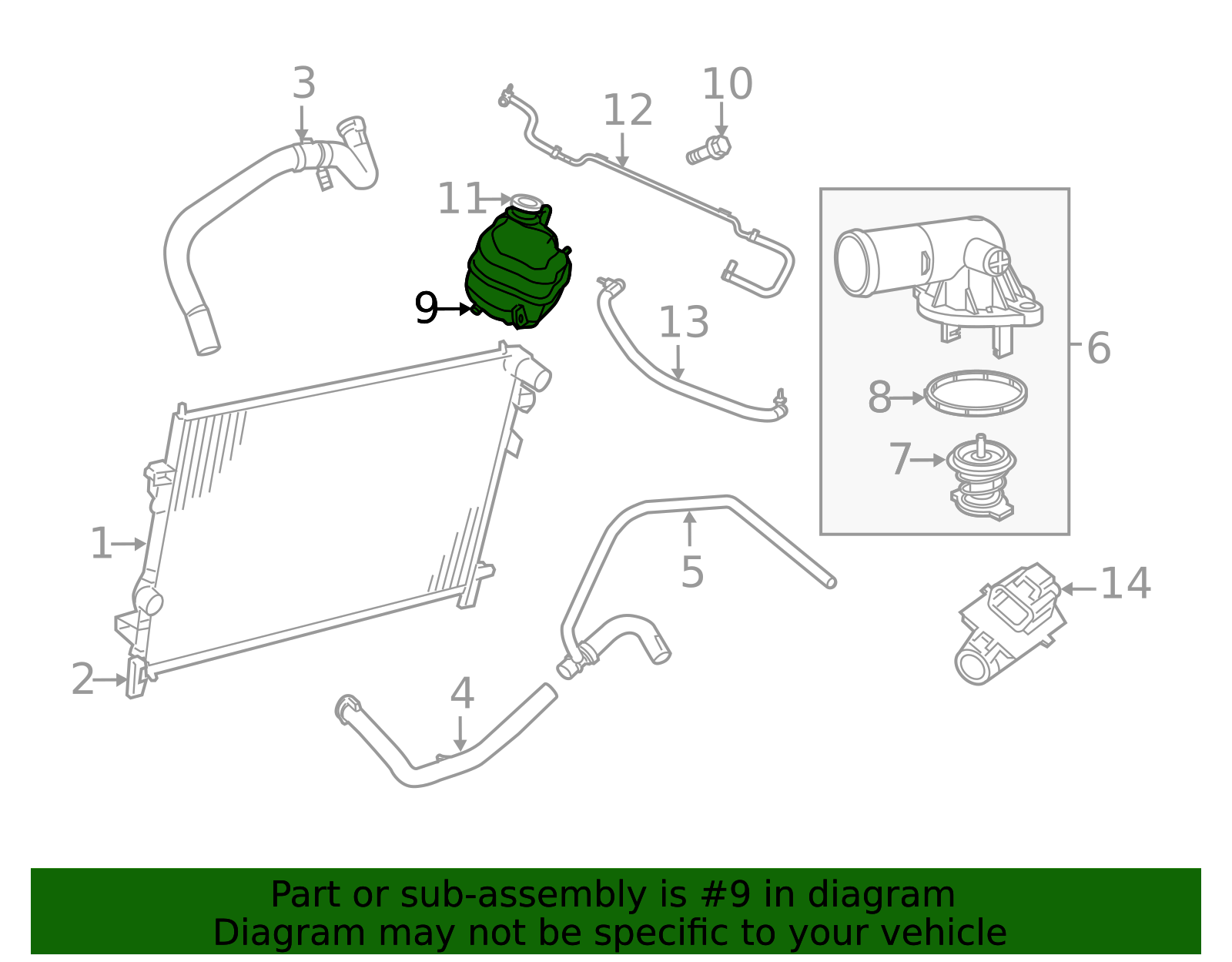 Reservoir Tank 05058456AE | Mopar Parts Canada