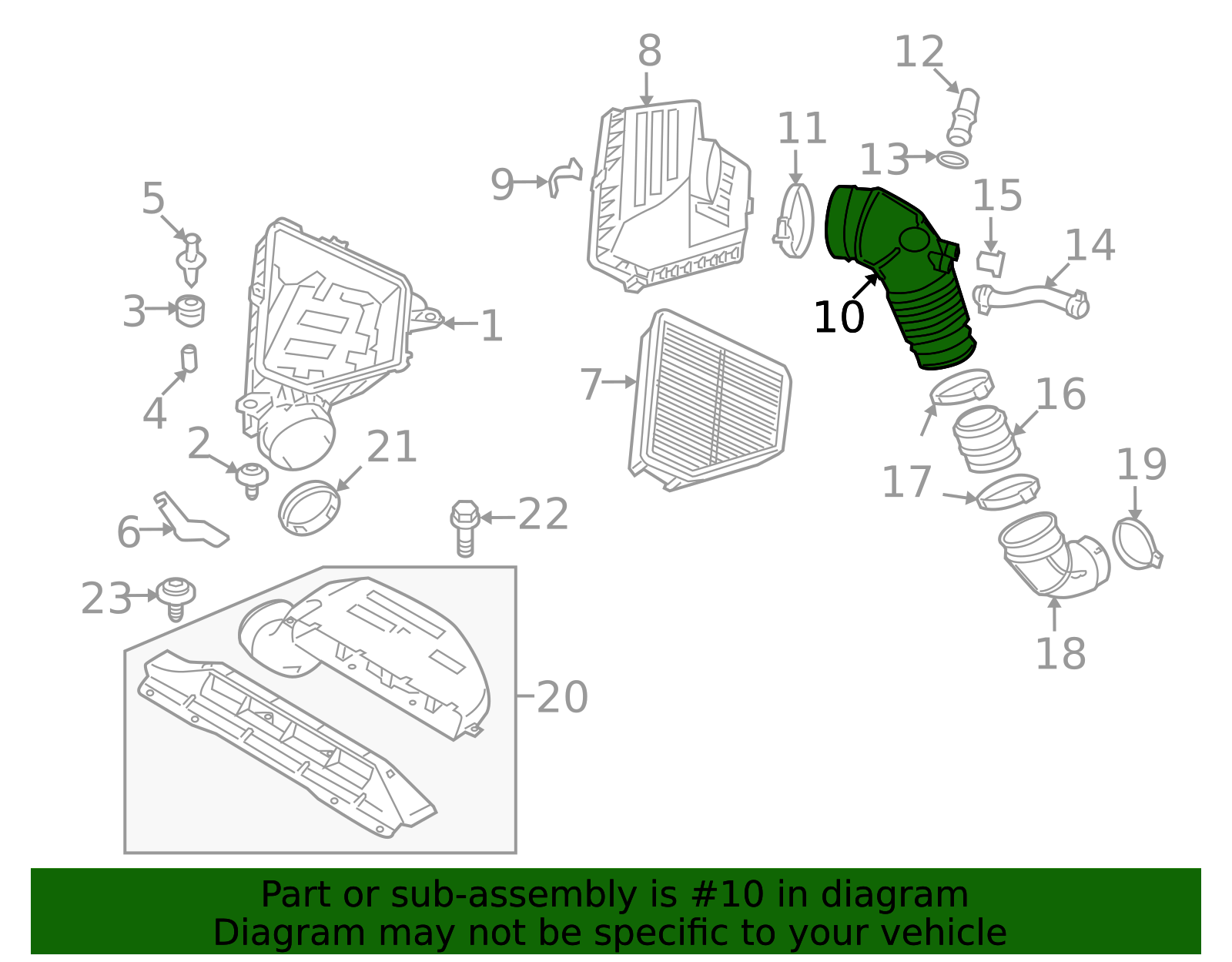 Genuine Intake Hose for 2010-2012 Hyundai Genesis Coupe | Part# 28138 ...
