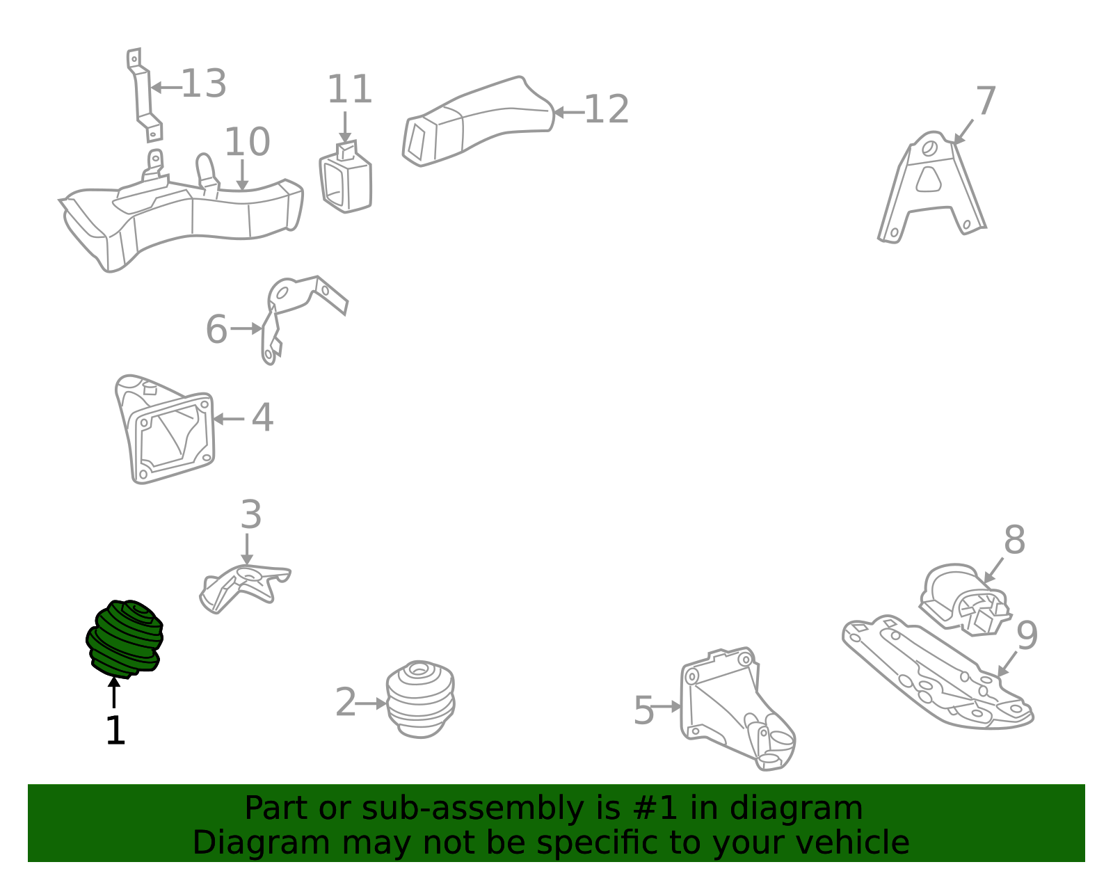1994-2002 Mercedes-Benz Front Mount 211-240-03-17 | Mercedes-Benz Parts OEM