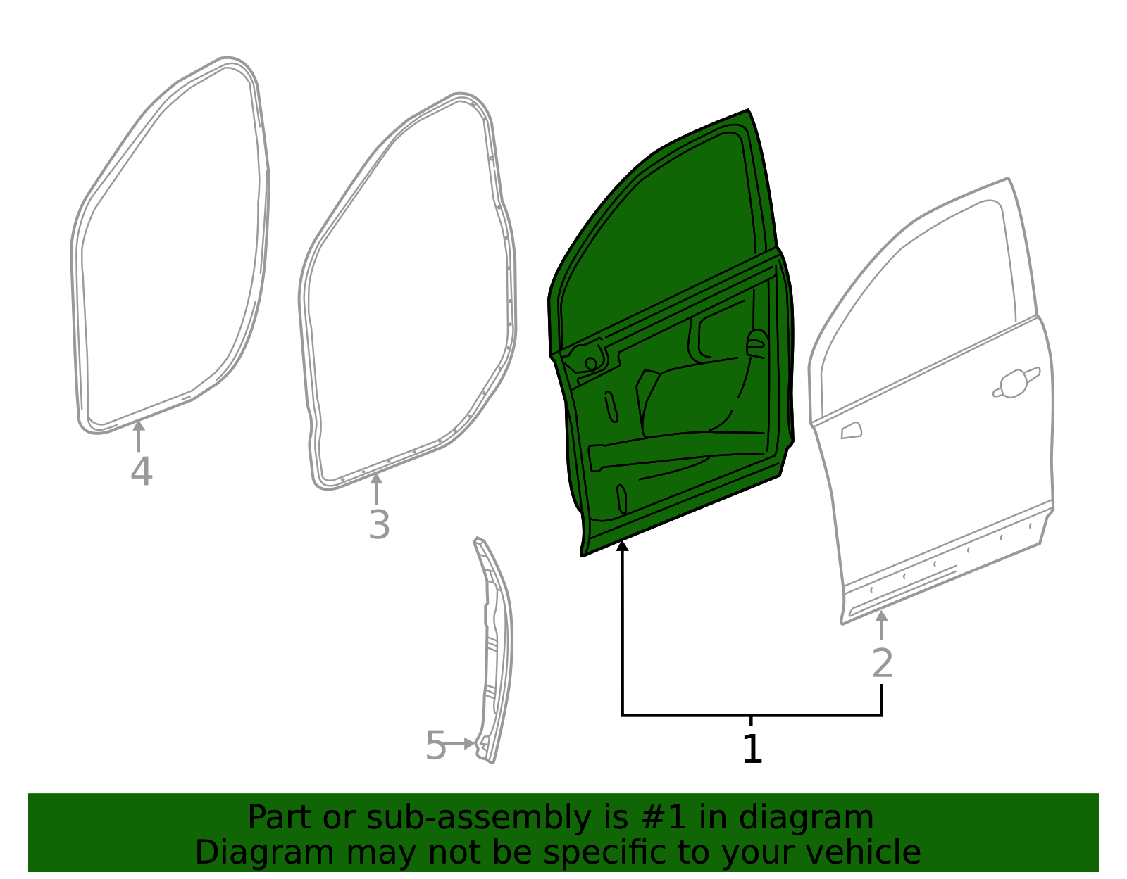 42741560 - Door Shell 2013-2022 Buick Encore | GM Parts Center