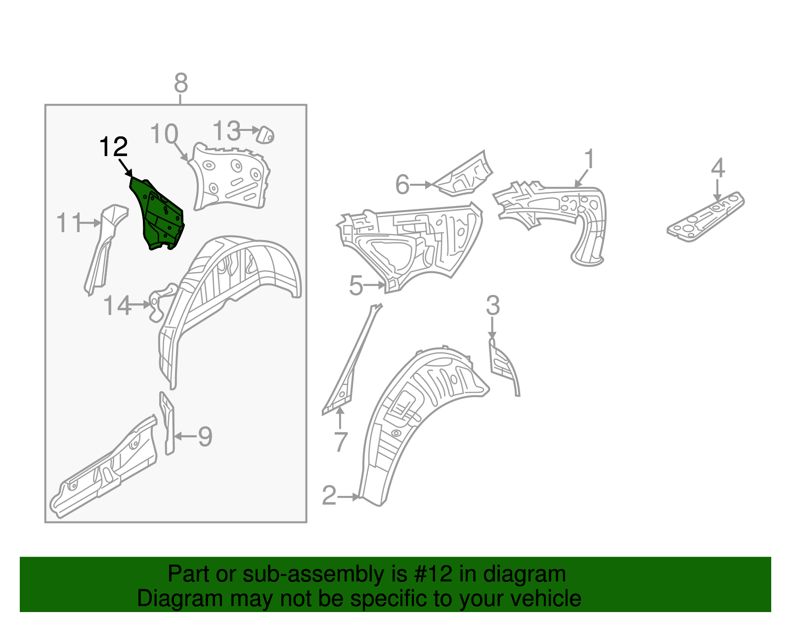 2012-2022 Volkswagen Passat Corner Panel 561-813-568 | VW Direct Auto Parts