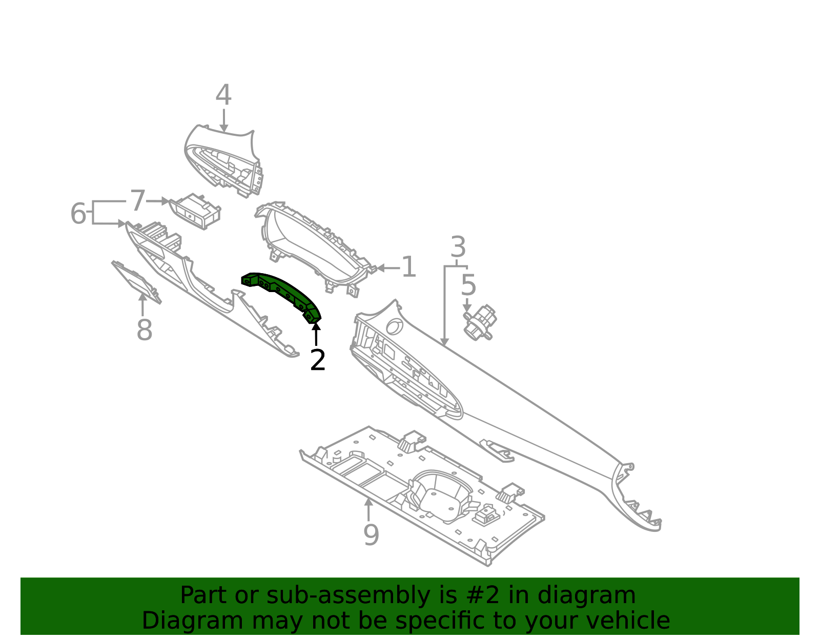 2022-2025 Genesis Cluster Bezel Support Bracket 84724-AR000 | MotorMotor