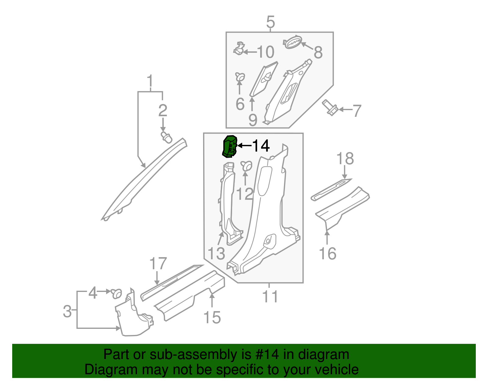 Hyundai - 97050-2W100-NBC - Vent Grille - 2013-2019 Hyundai | OEM ...