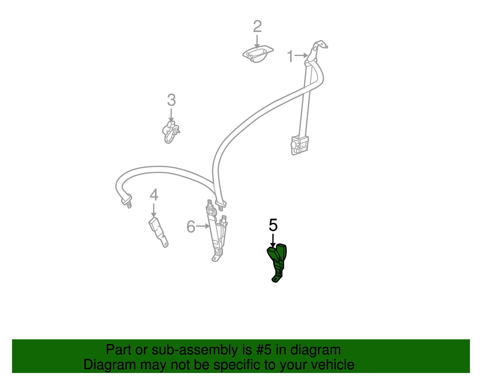 2003-2008 GM Inner Buckle 19148942 | Hadwin-White Parts