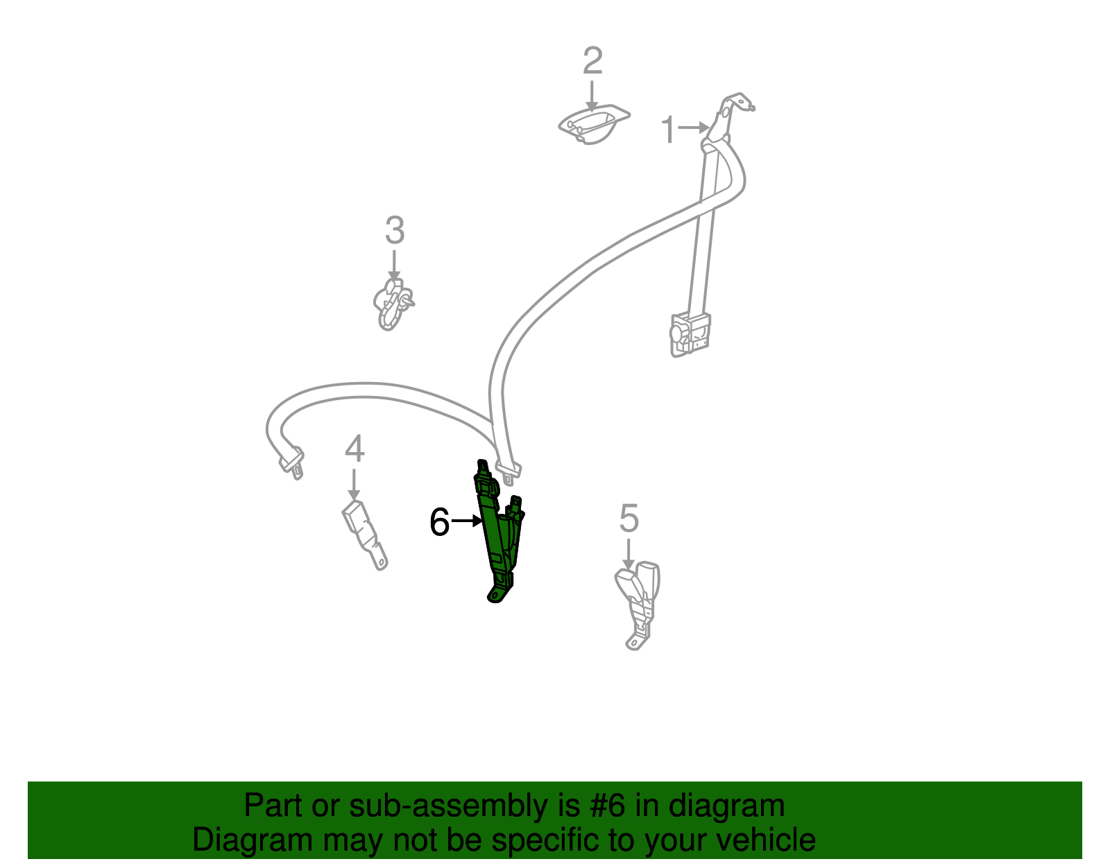 2011-2014 GM Inner Buckle 19300354 | Shop Matick Buick GMC