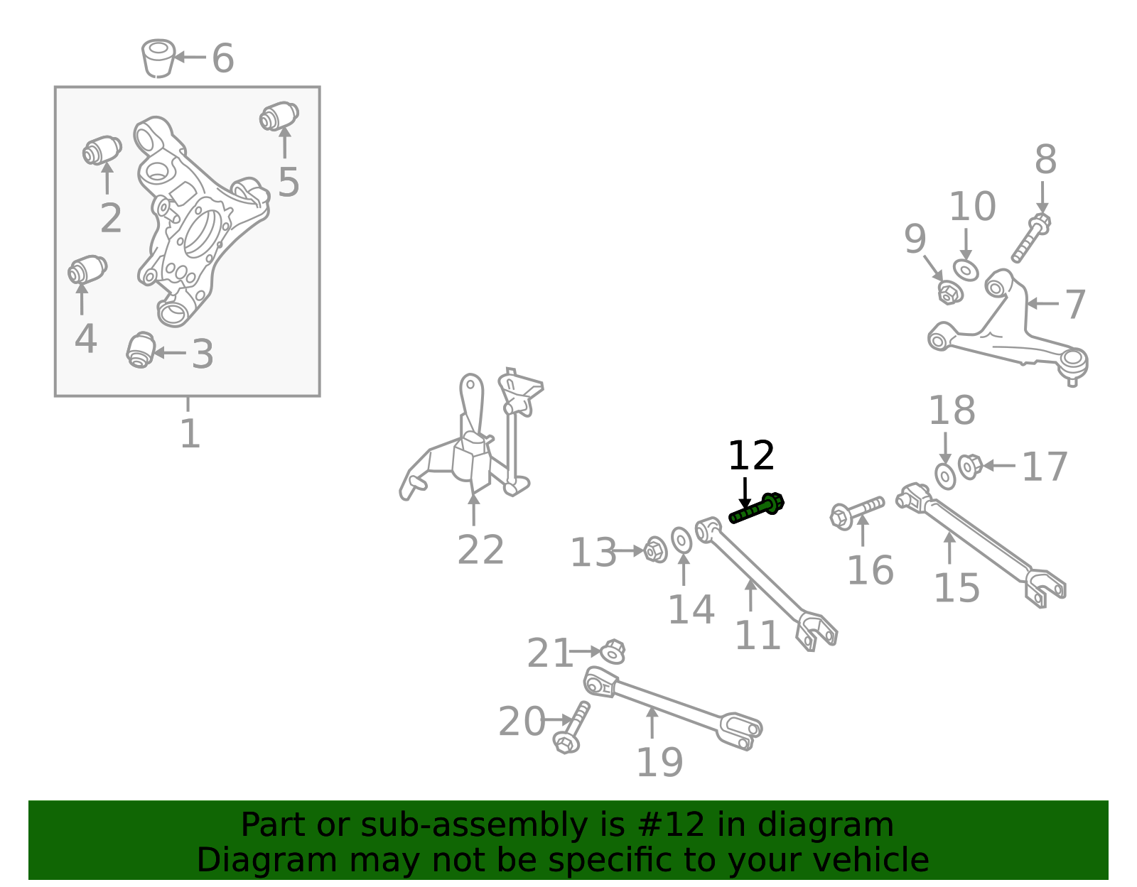 55226EN10B - Radius Rod Inner Bolt 2011-2024 Infiniti | Infiniti of ...