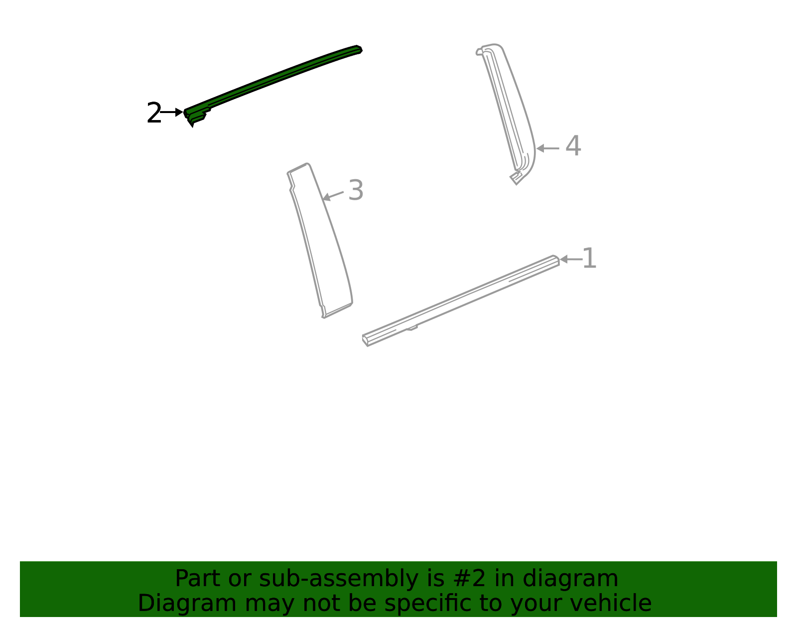 2020-2025 GMC Upper Molding 84938764 | Shop Matick Buick GMC