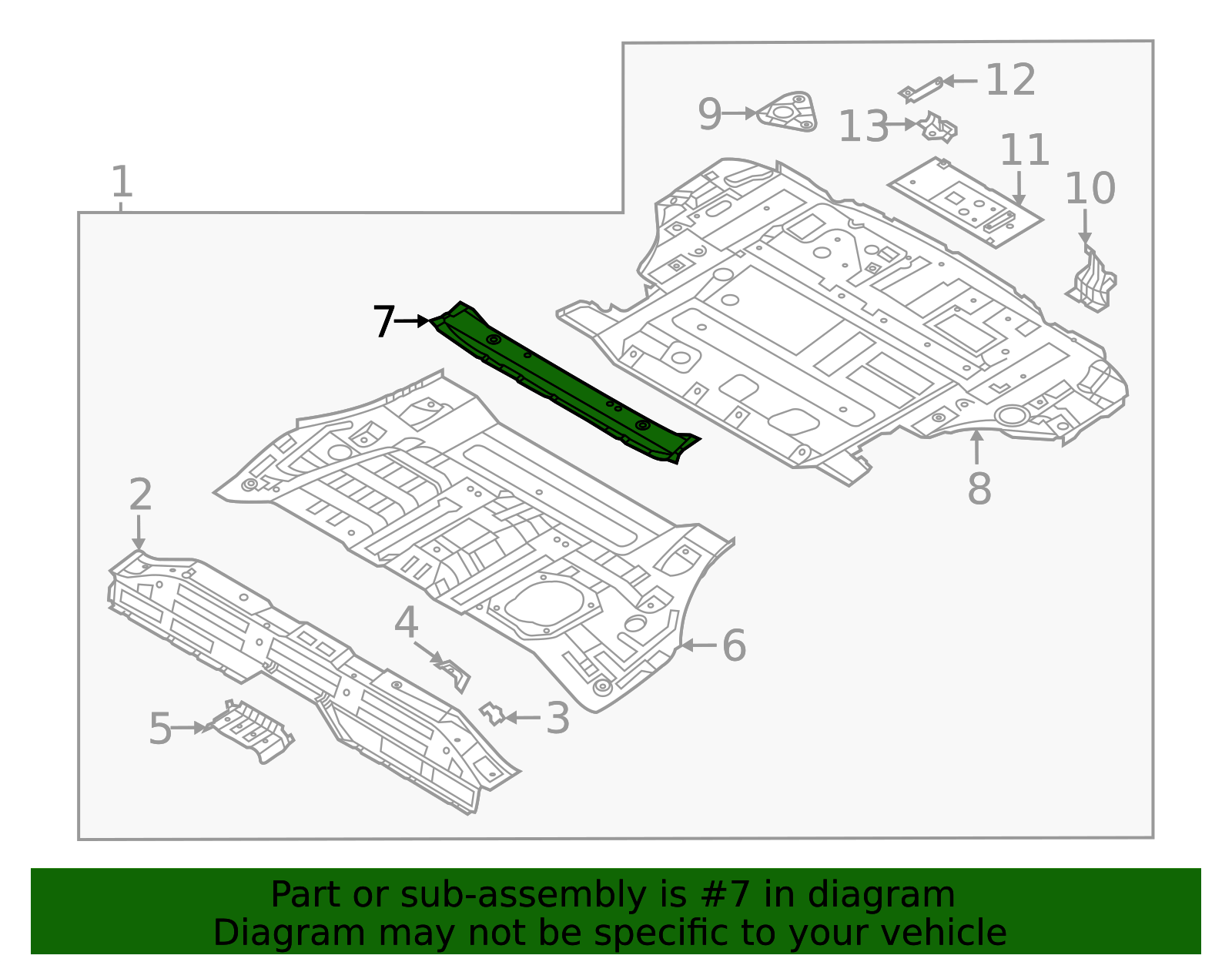 2021-2023 Hyundai Santa Fe Center Reinforced 65592-S1500 | QuirkParts