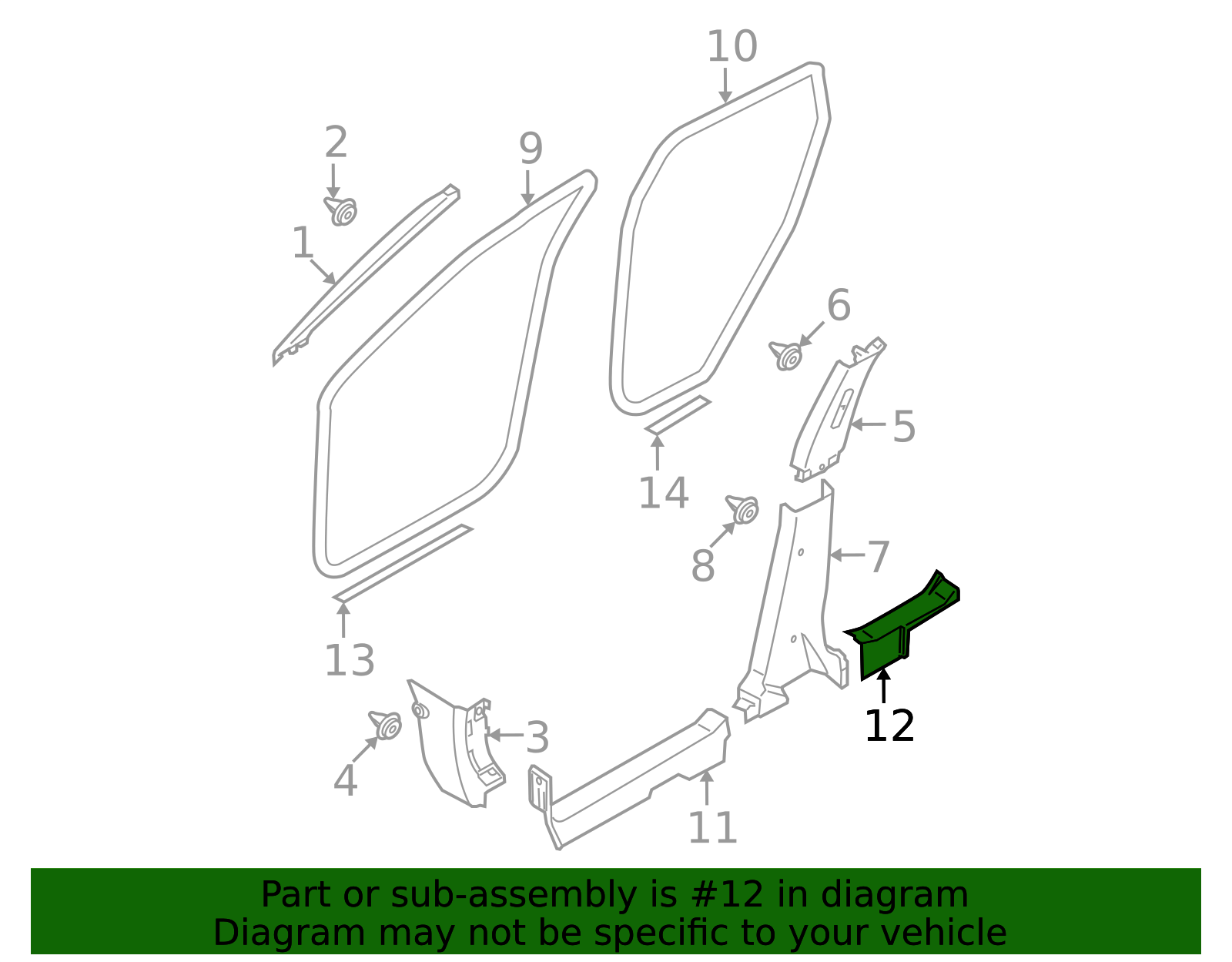 2008-2015 Nissan Rear Sill Plate 769B6-JM00A | QuirkParts