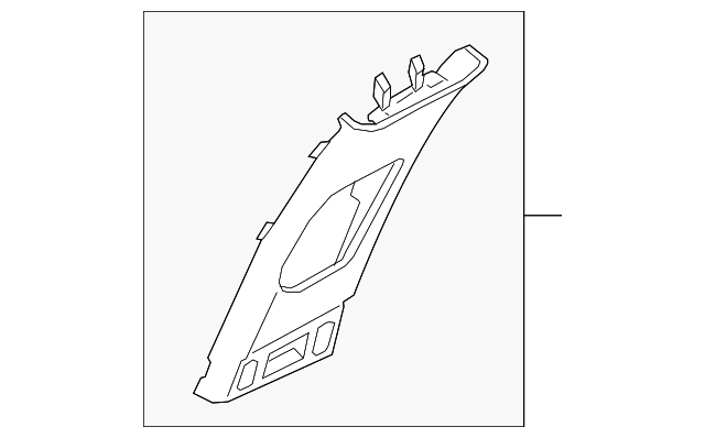 Hyundai - 85830-K2100-MMH - Upper Center Pillar Trim - 2020-2025 ...