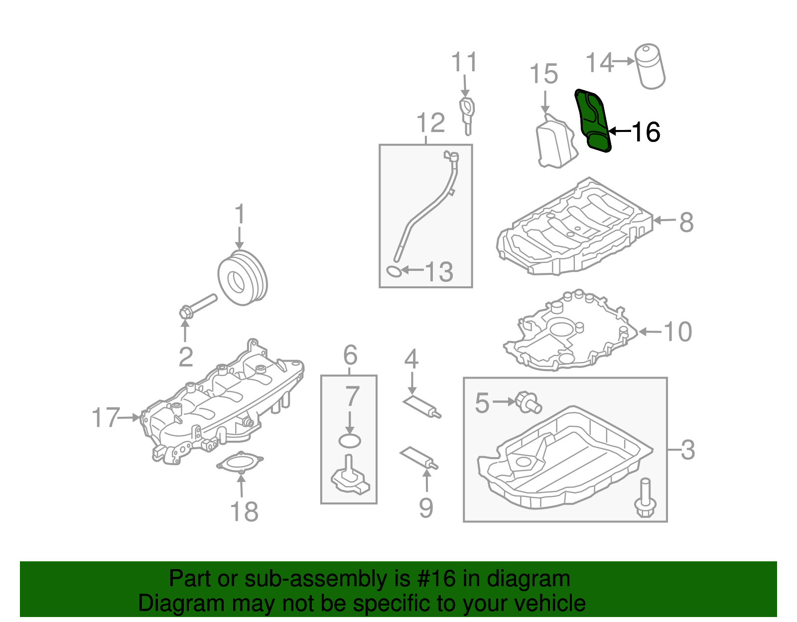 2008-2018 Audi Oil Cooler Gasket 06J-117-070-C | Audi USA Parts