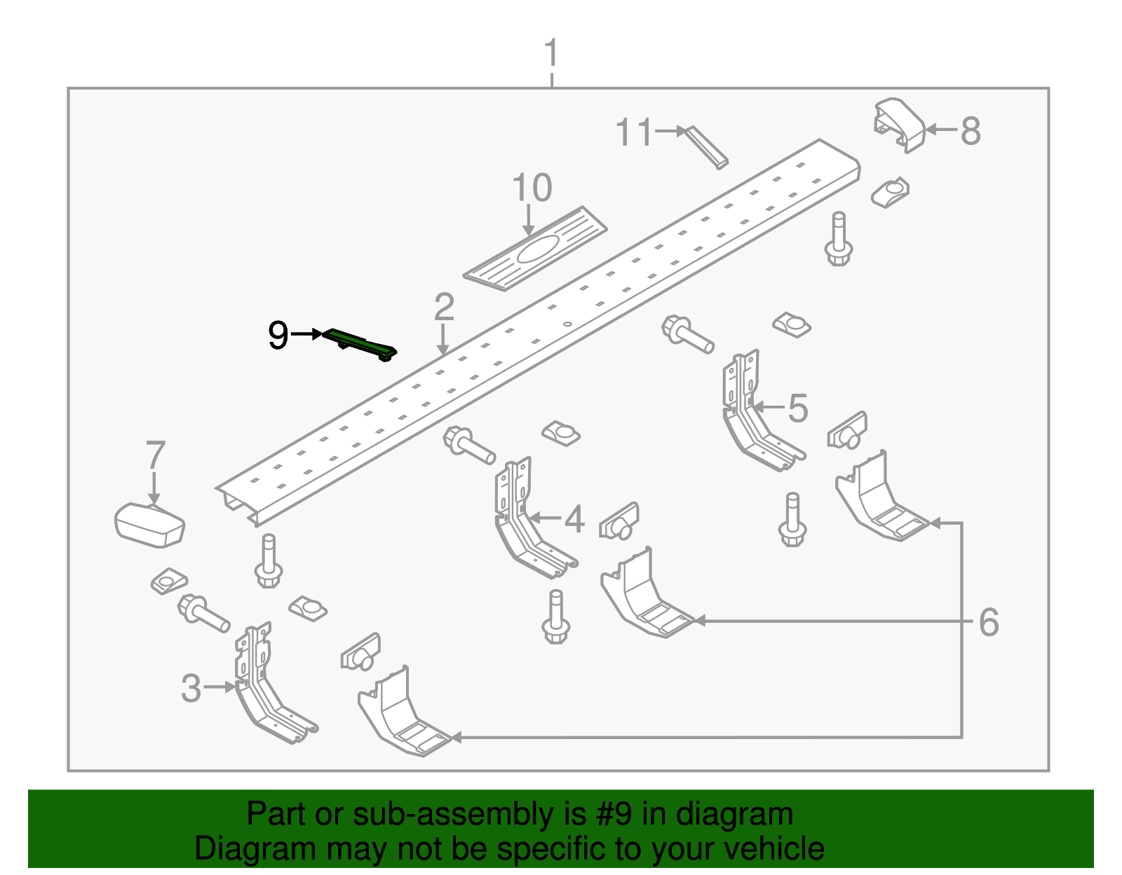 2012-2016 Ford Running Board Step Pad CL3Z-16490-AA | Varsity Ford