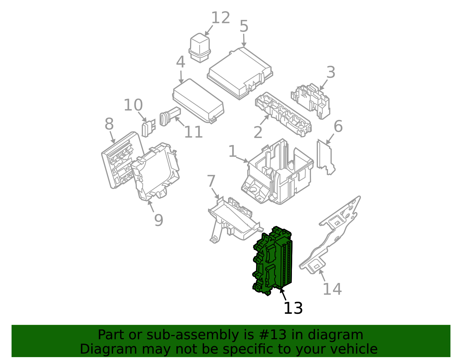 2020-2021 Nissan Frontier Junction Block 24350-9BT0A | Nissan Parts Central