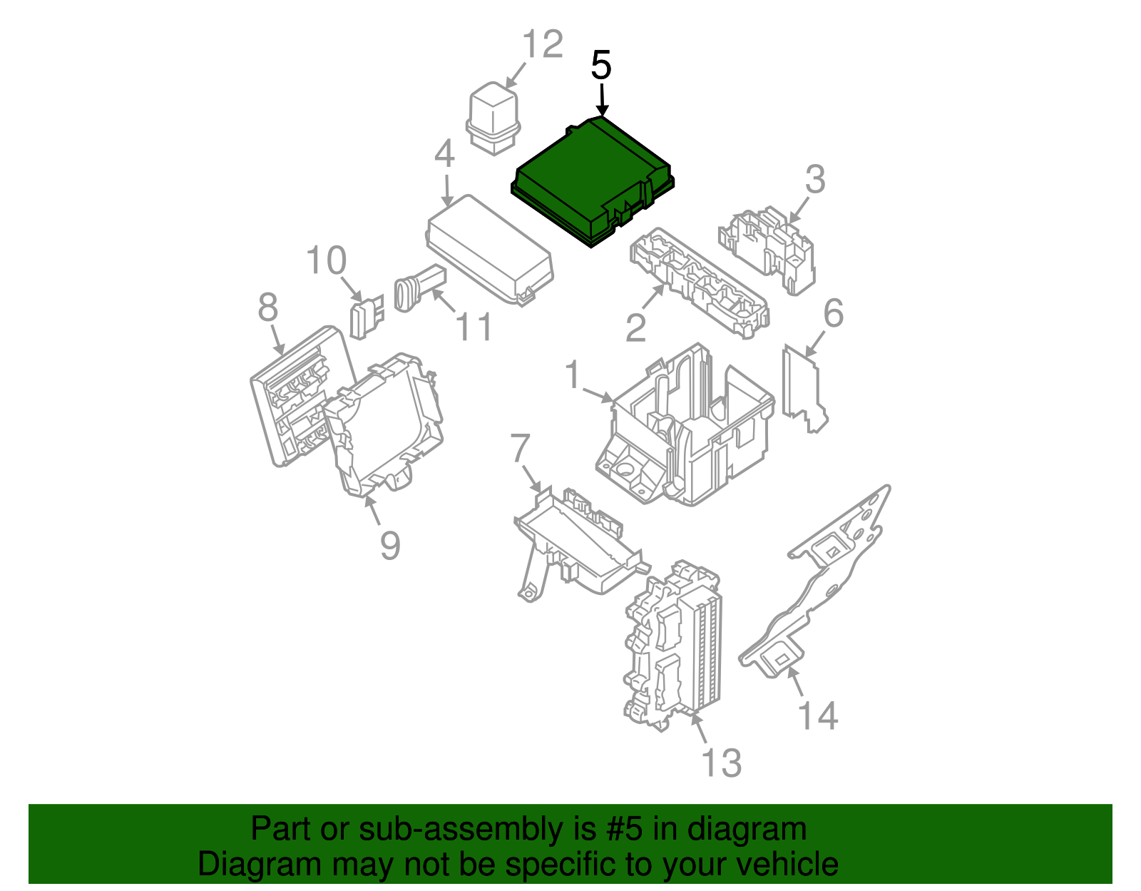 2020-2021 Nissan Frontier Relay Cover 24382-9BT1A | Nissan Parts Central