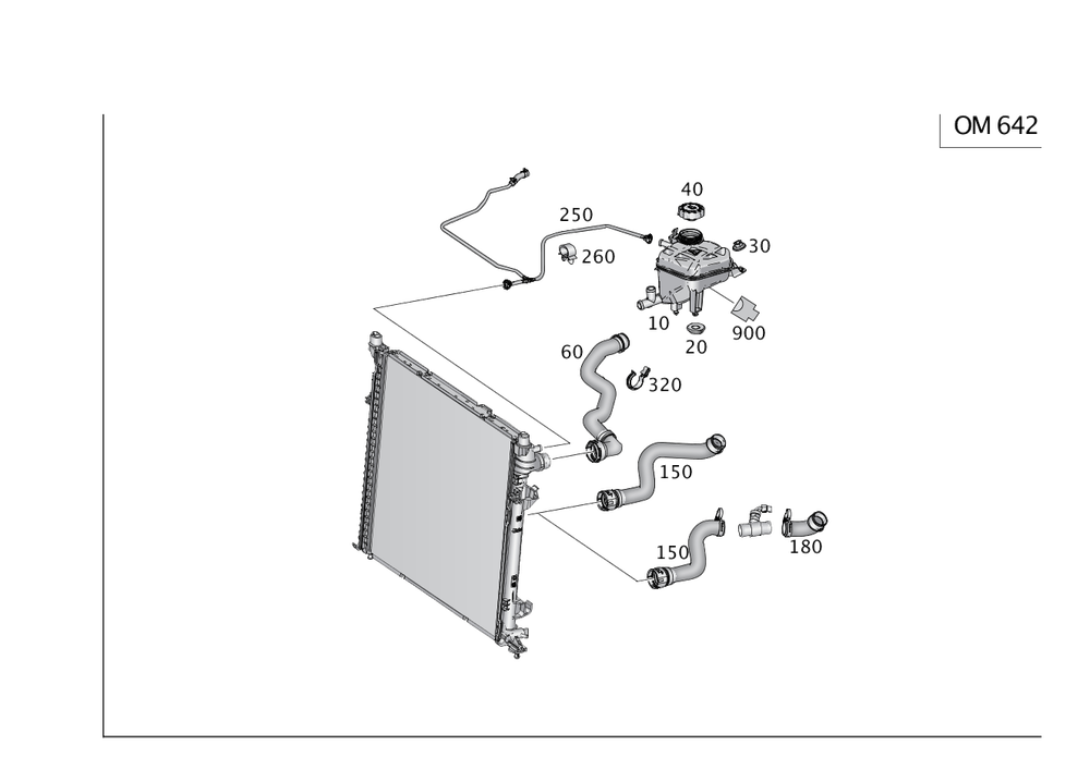 2010-2017 Mercedes-Benz | Bleed Line | 166-500-13-91 | MB Dealer Parts