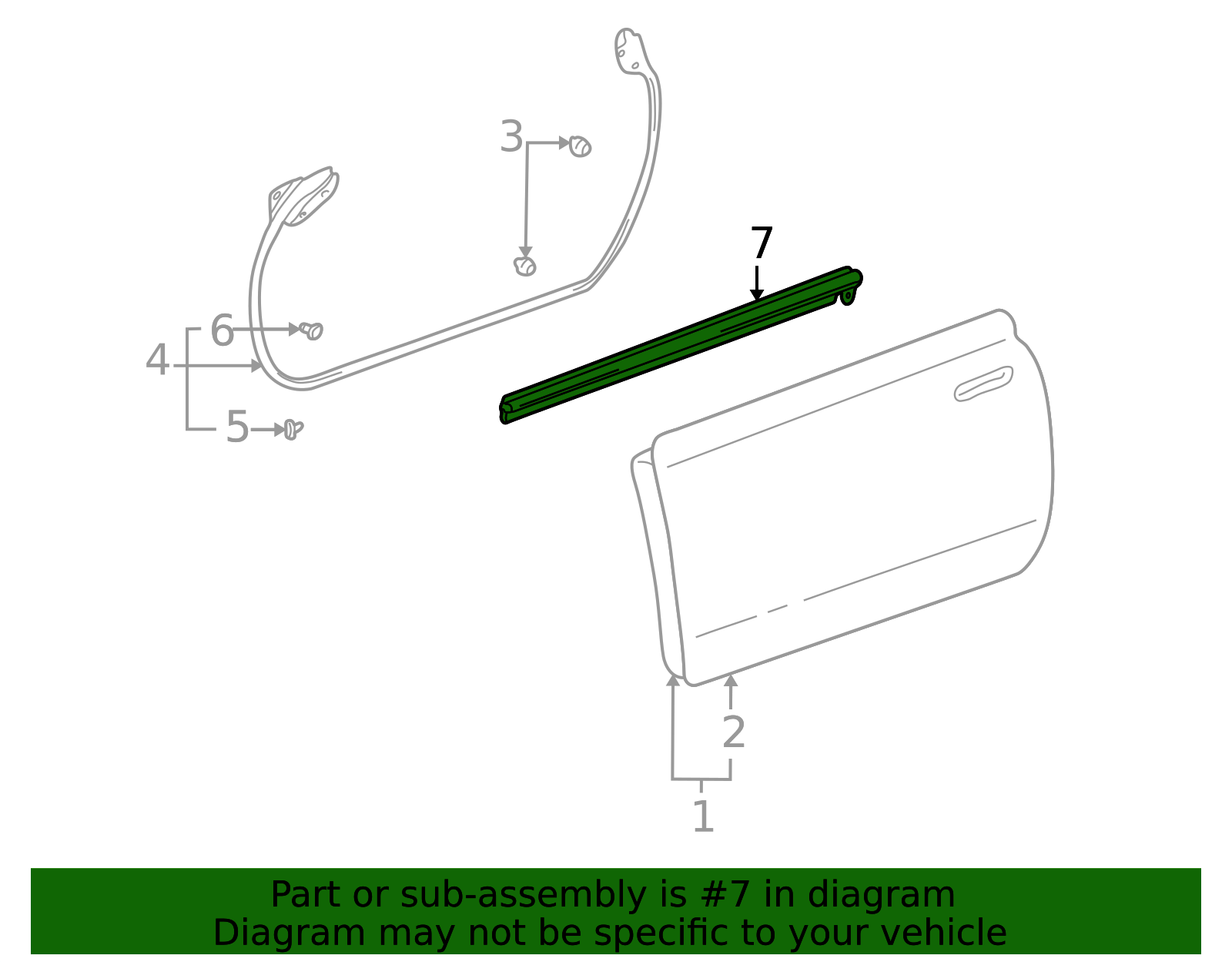 2000-2005 Toyota MR2 Spyder Belt Weather-Strip 75711-17032 | MotorMotor