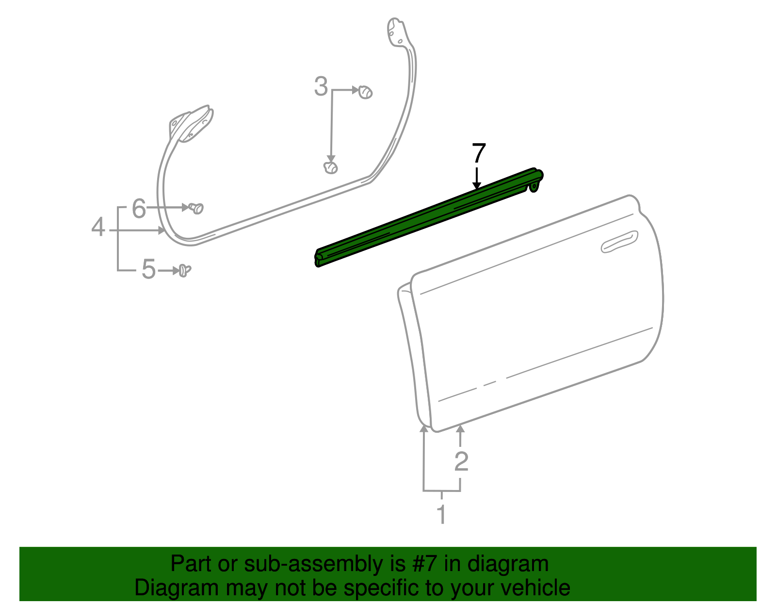 2000-2005 Toyota MR2 Spyder Belt Weather-Strip 75712-17032 | Toyota ...