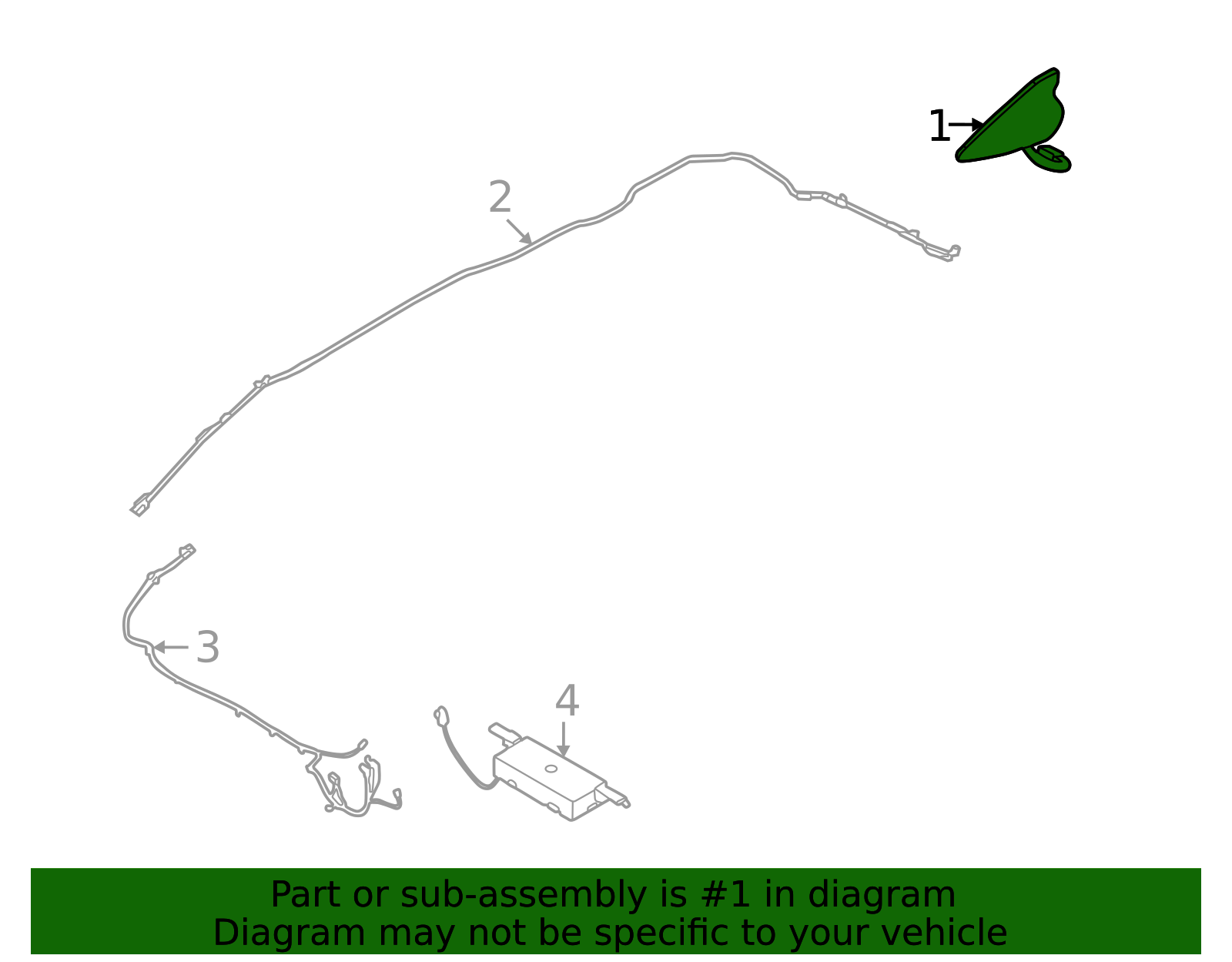 Hyundai - 96210-N9000-EB - Radio Antenna Assembly - 2022-2024 Hyundai ...