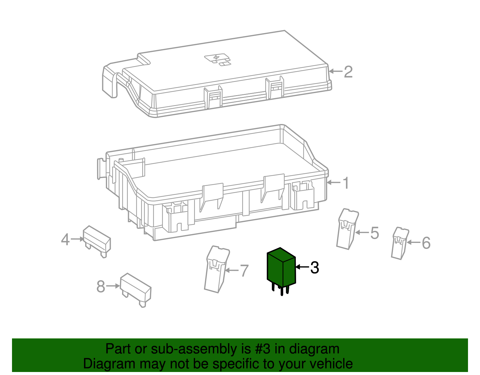 2009-2024 Mopar Relay 68603769AA | Mopar Parts Canada