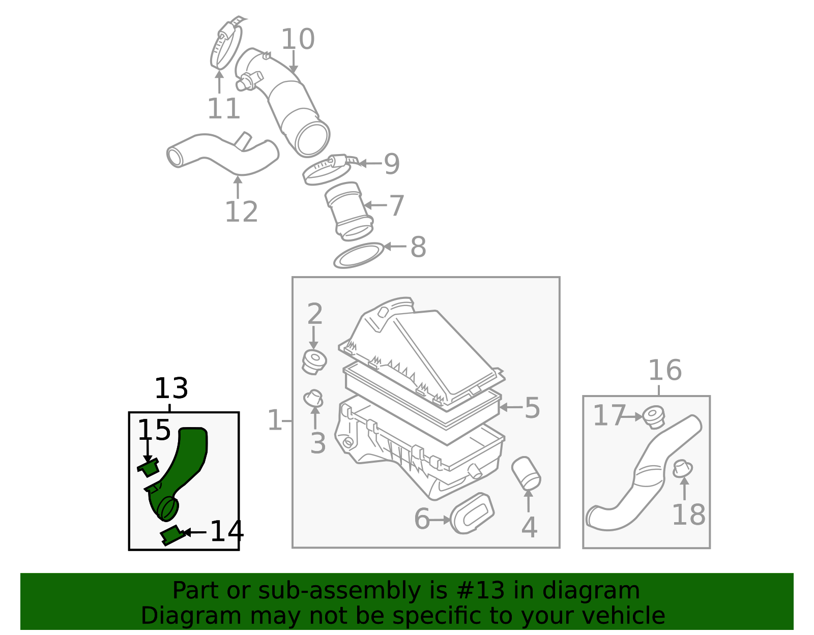 2007-2010 Volkswagen Beetle Intake Pipe 1C0-129-609-F | QuirkParts