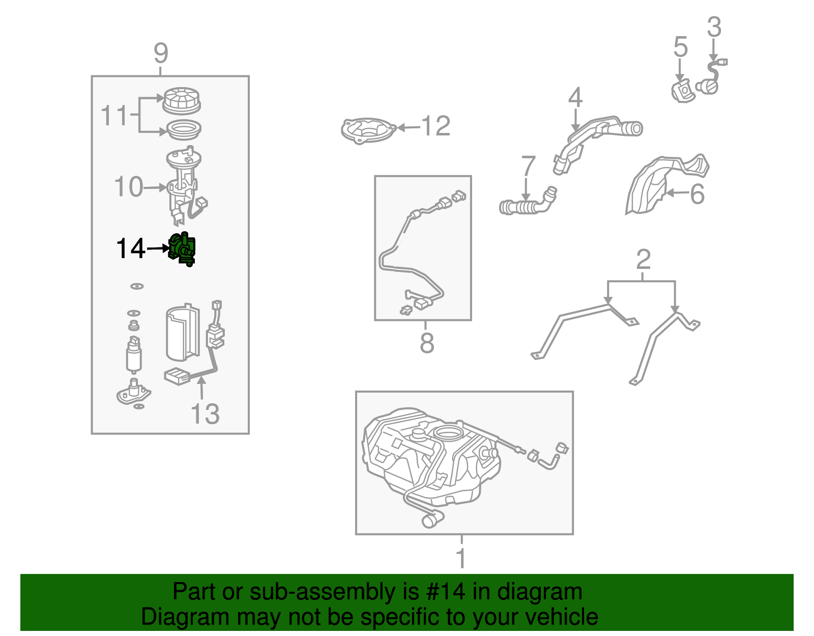 Genuine OEM Acura - Fuel Pressure Regulator Part# 17052-SEP-A00 | Acura ...