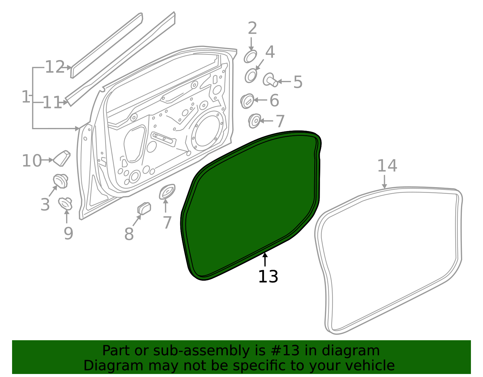2017-2026 Audi Door Weather-Strip 11A-837-701-A | OEM Parts Online