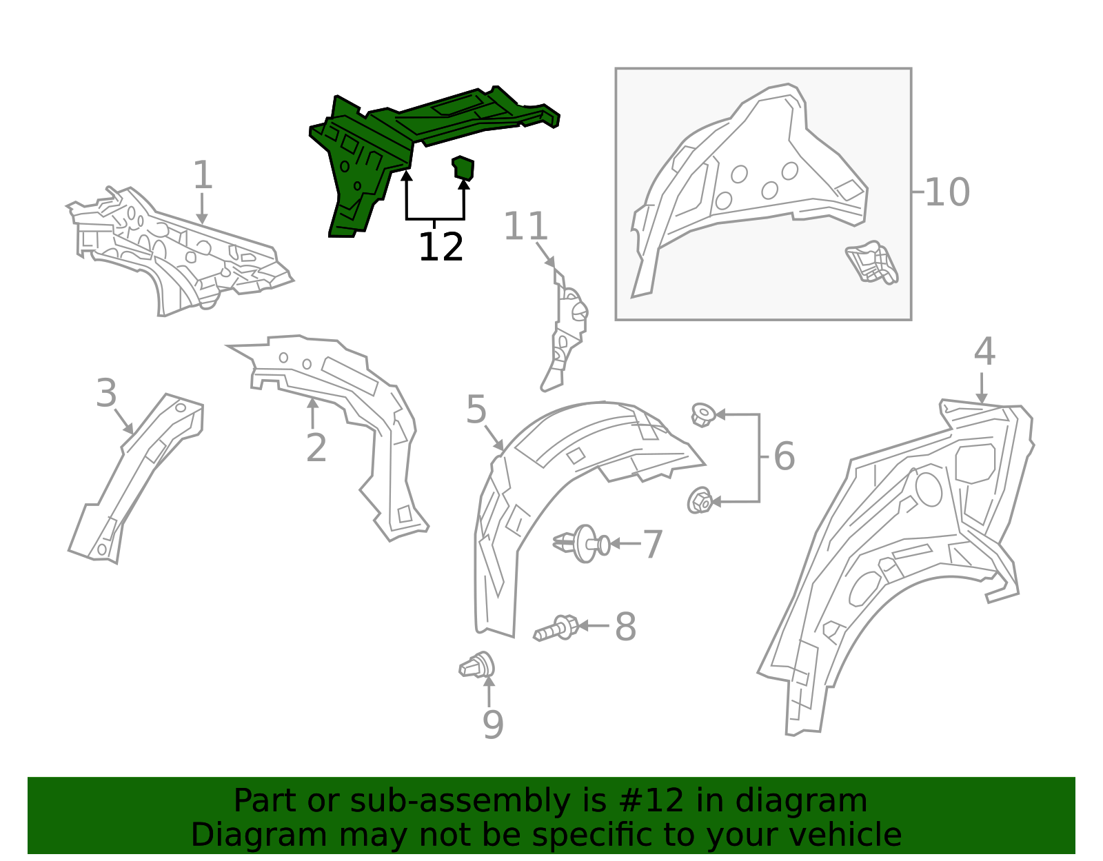 64305-12170 - 2020-2024 Toyota Corolla - Pkg Tray Support | Nucar ...