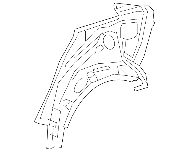 61631-12531 - Outer Wheelhouse 2020-2025 Toyota Corolla | Toyota San ...