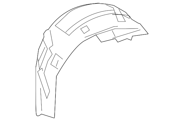 2020-2025 Toyota Corolla Wheelhouse Liner 65637-02130 | Toyota Parts Center