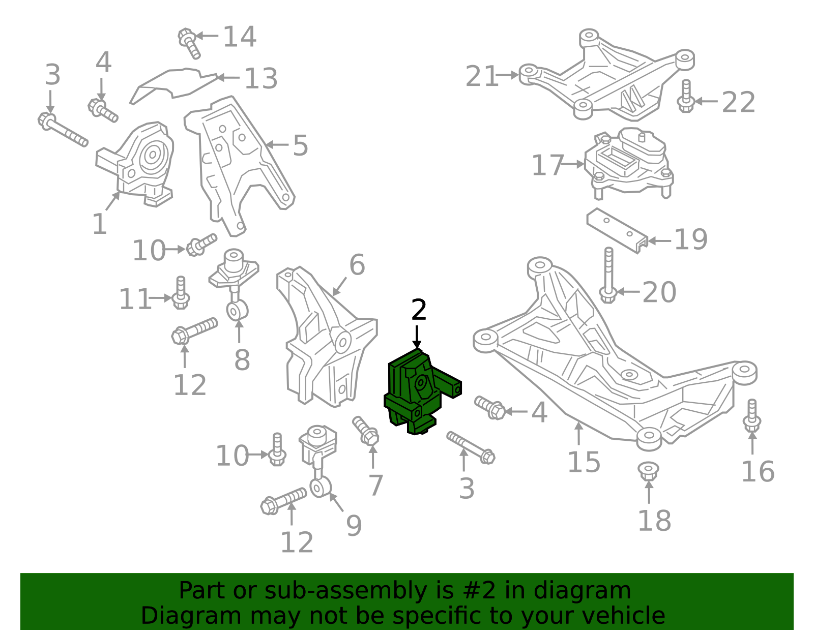 4M0-199-371-FC - Motor Mount Audi Midwest