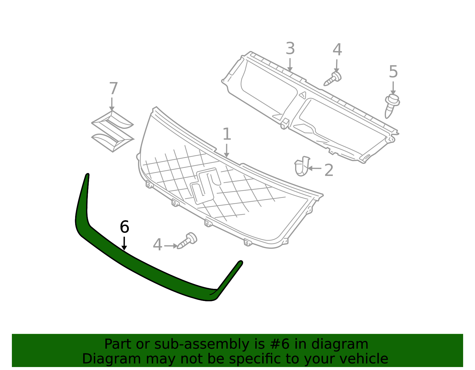 2009-2012 Suzuki Grand Vitara - Lower Molding 71742-77K01-0PG | Suzuki ...