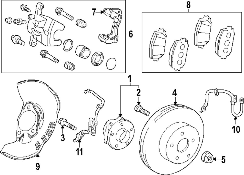 2023-2025 Toyota Front Speed Sensor 89542-47050 | Toyota Parts Center