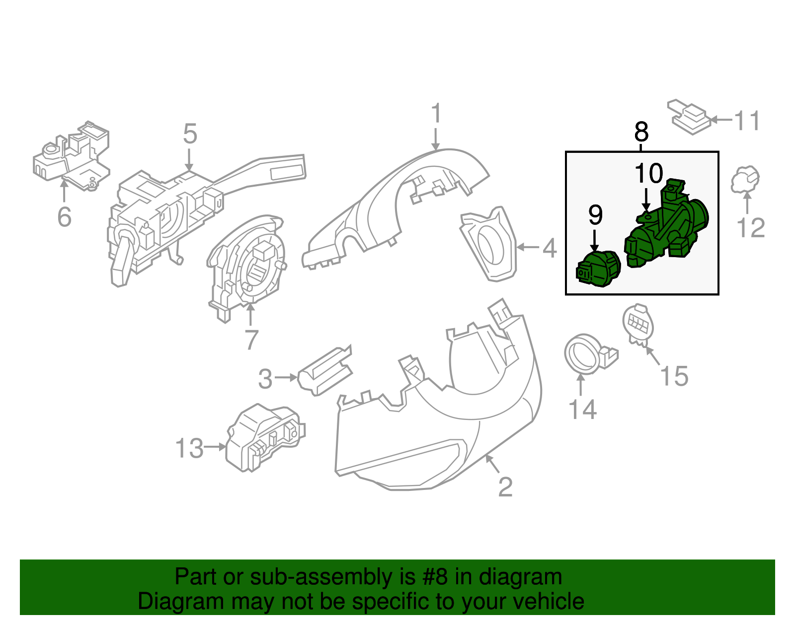 2011-2019 Volkswagen Ignition Lock Housing 5C6-905-841 | VW Direct Auto ...
