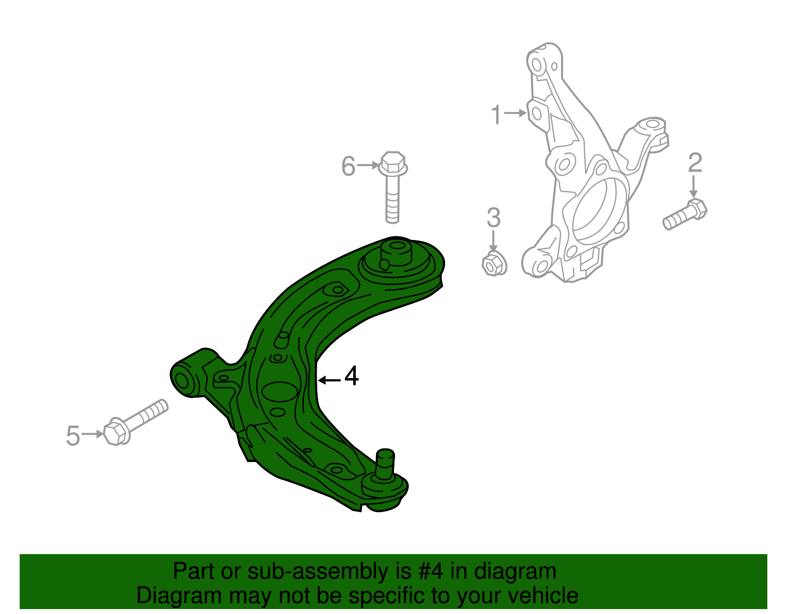 2016-2018 Toyota Lower Control Arm 48069-WB001 | OEM Parts Online