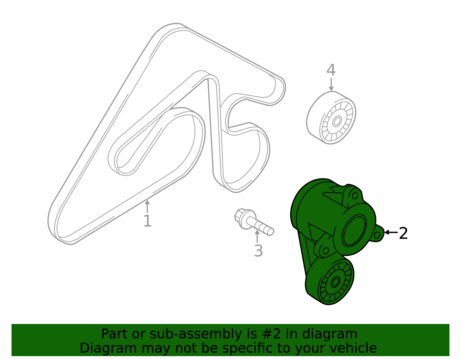 2009-2022 Hyundai Serpentine Tensioner 25280-3F500 | QuirkParts