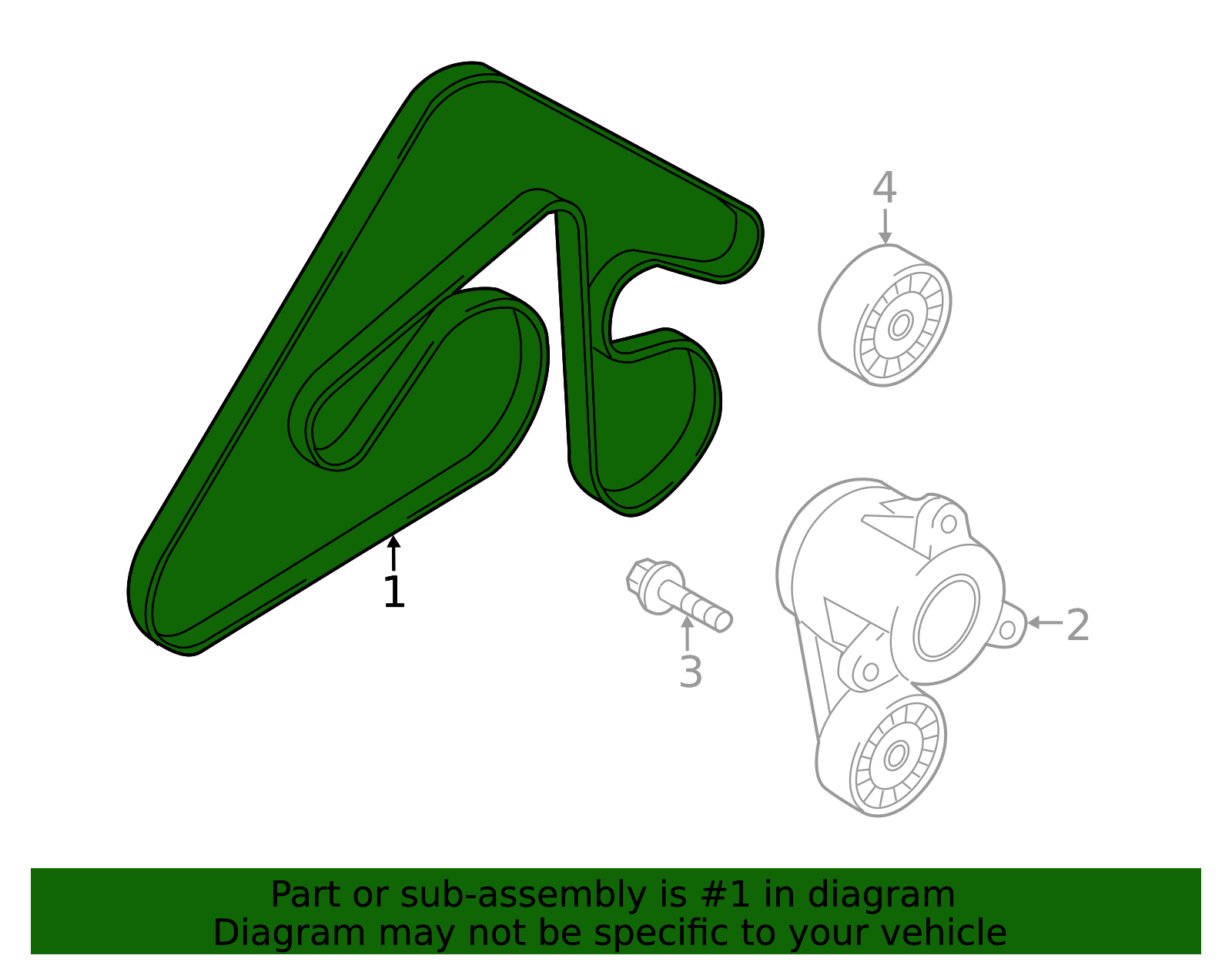 Hyundai - 25212-3F501 - Serpentine Belt - 2013-2022 Hyundai | OEM ...
